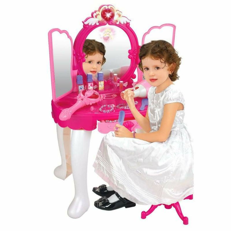 Princess Vanity Table for Kids with Accessories & Chair BILLPH | Shopee ...