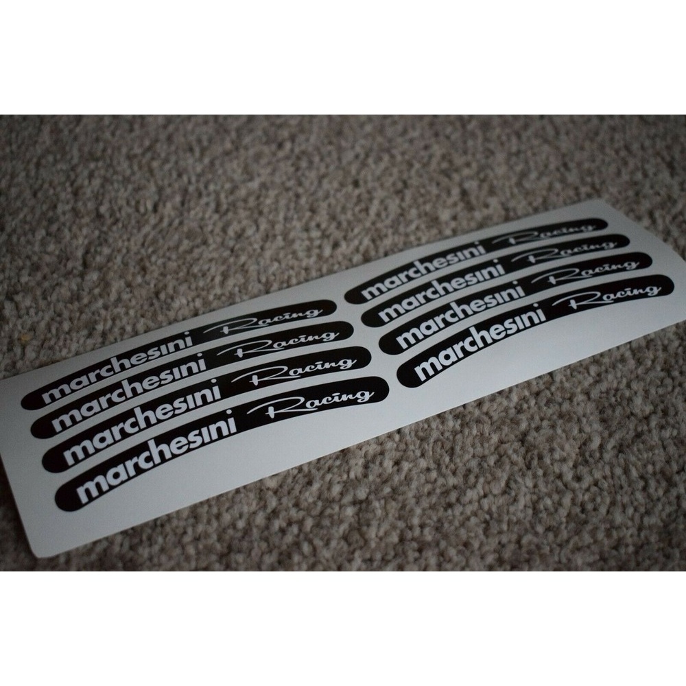 x8 Marchesini Racing Car Sport Motorbike Bike Tuning Rim Wheel Decal ...