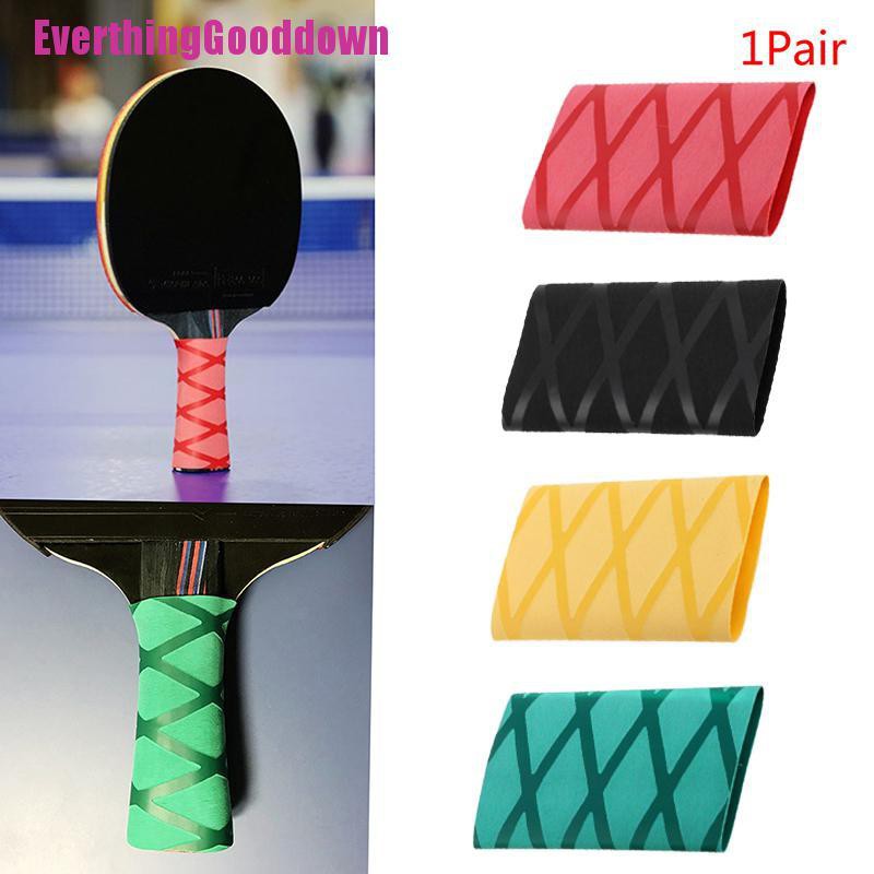 [ETGD] 1Pair Table Tennis Soft Grip Ping Pong Paddle Heat-shrinkable ...