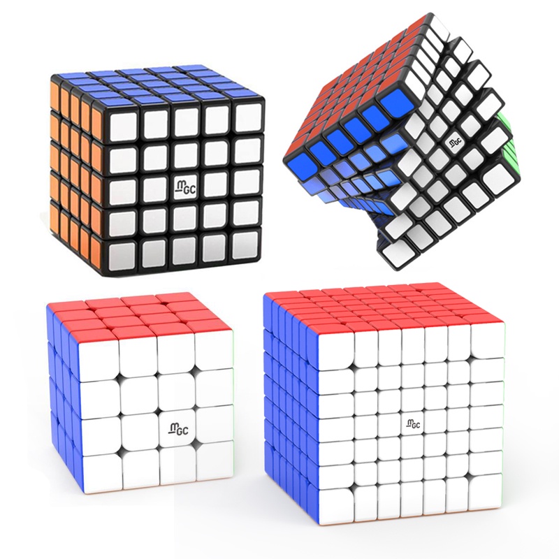 MGC 4x4 5X5 6X6 7X7 Speed Cube Stickerless Puzzle Cube Educational Toys ...