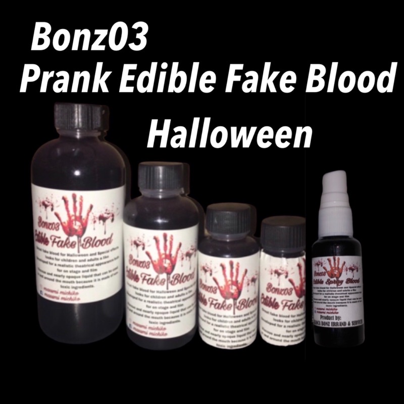 Bonz03 Prank Edible Fake Blood Props For Halloween | Shopee Philippines