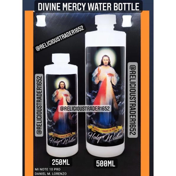 Divine Mercy Empty Holy Water Bottle 250-500ml (WHOLESALE) (empty ...