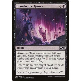 MTG : Unmake the Graves - M15 Played - Black Instant | Shopee Philippines