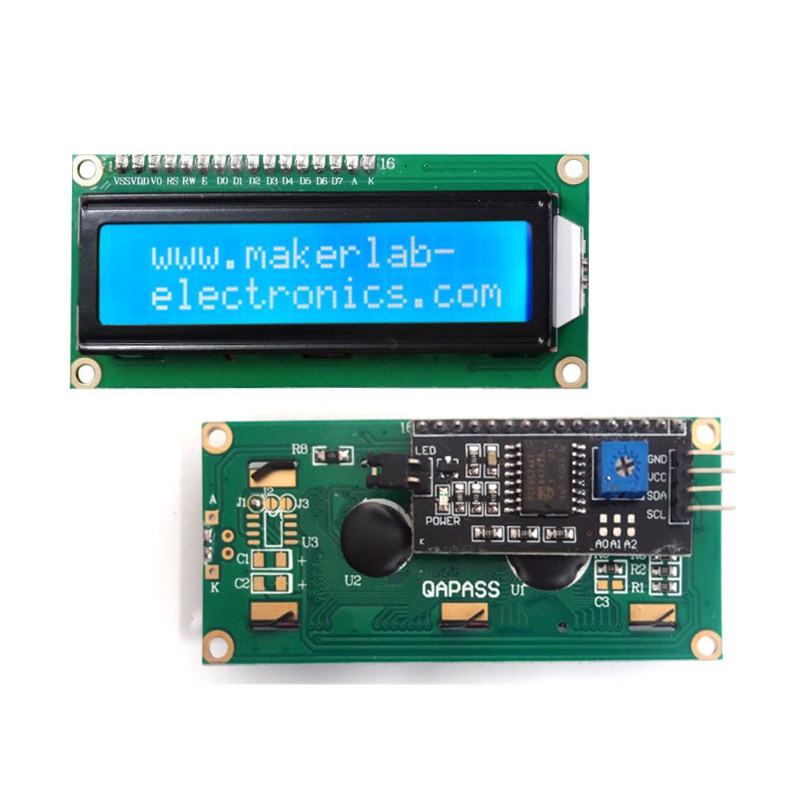 1602 16x2 Character LCD Module Display HD44780 with I2C | Shopee ...