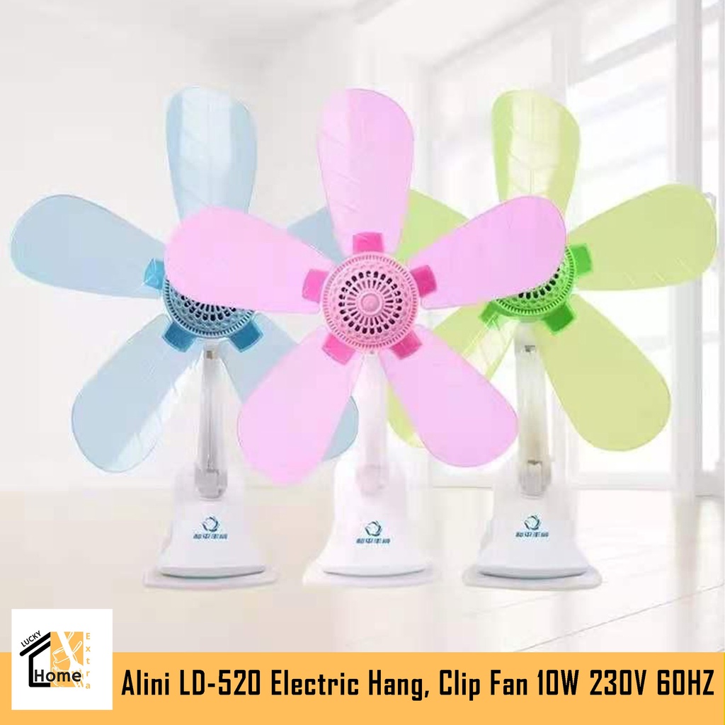 Lucky 5 Blades Clip Fan Electric Fan Plastic 5 Blade Clover Fan Plastic ...