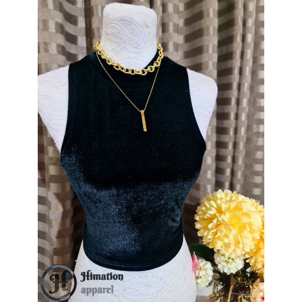 RUBY turtle neck halter sando top | Shopee Philippines