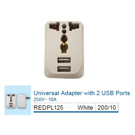 ROYU Octopus and Universal Adapter with 2 USB Ports, Universal Adapter ...
