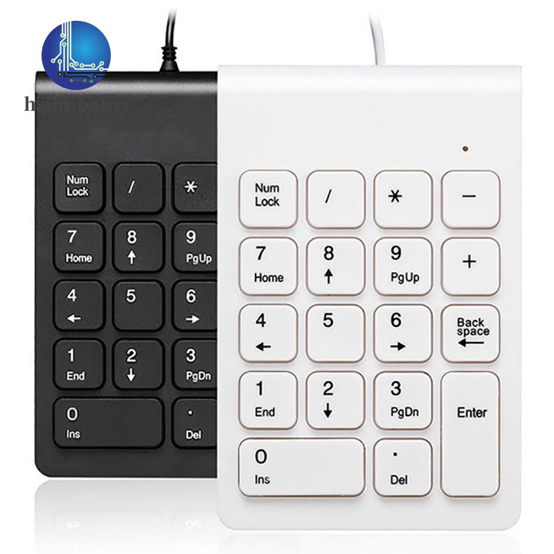 Mini USB Wired Numeric Keypad Numpad 18 Keys Digital Keyboard (Black ...