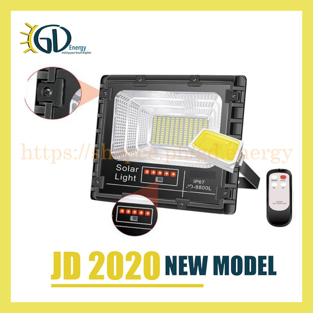 25w / 40w / 60w / 100w JD 8800L Solar Floodlight Solar LED light with ...