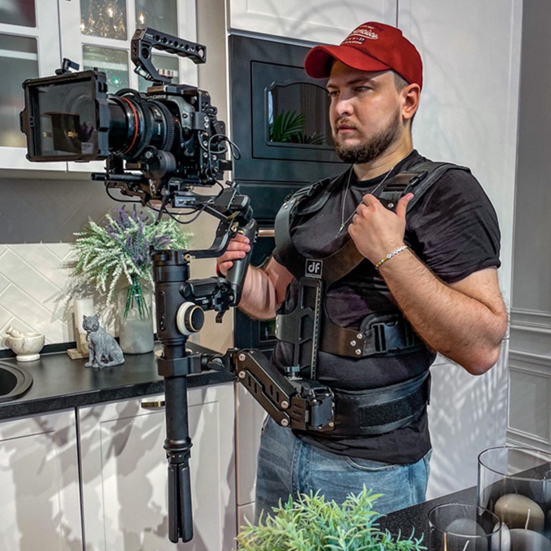 DF Thanos-SE Gimbal Vest Support Rig System 2-8KG Load Steadicam Arm ...