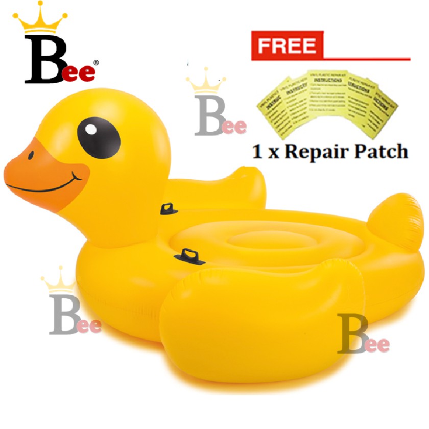 57556 Inflatable Ride On Duck Raft Lifebuoy Swimming Pool PVC KOLAM ...