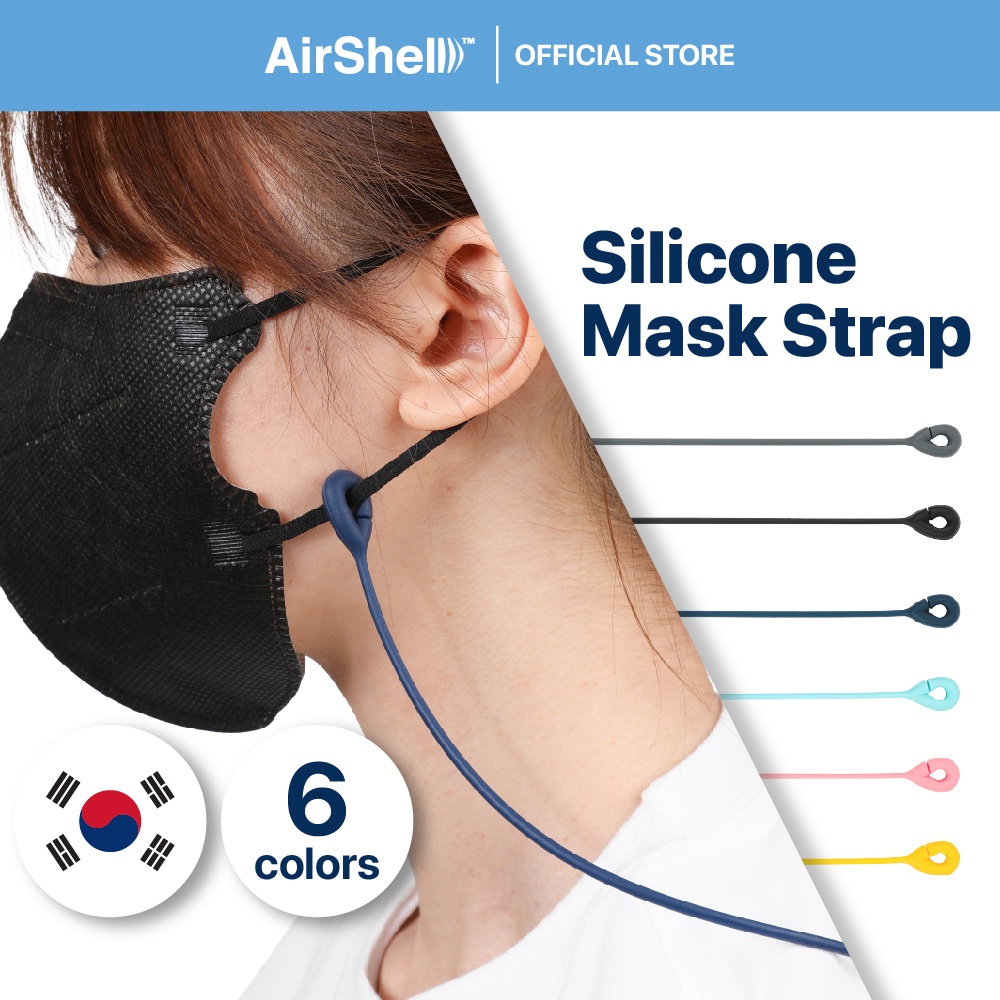 AirShell Silicon Face Mask Strap Lanyard Chain String Hook for Adult ...