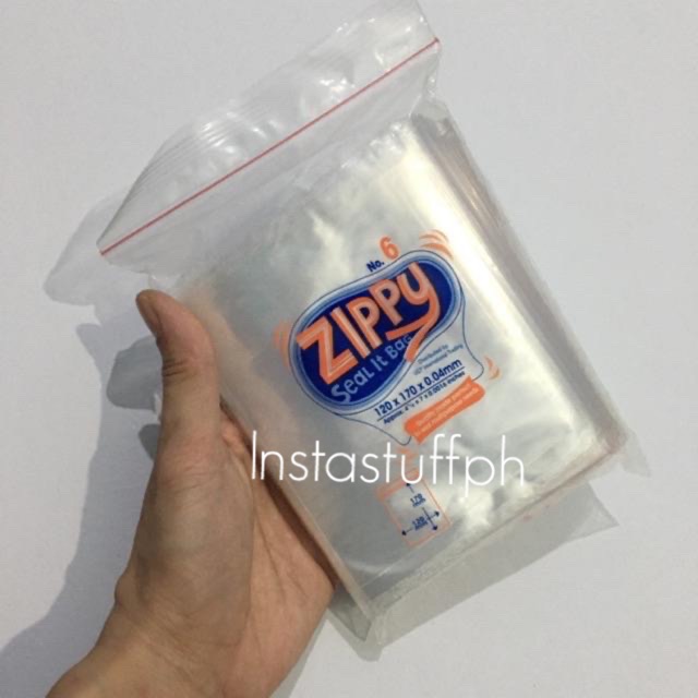 Zippy #6 / 4.5x7 inches / Zip lock Plastic / Resealable Plastic ...