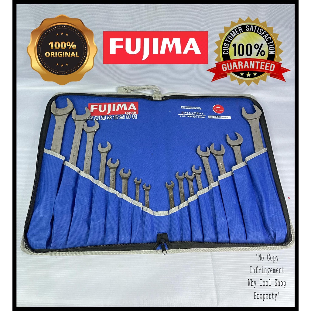 why tool shop Fujima Japan Combination Wrench Set 16pcs Heavy Duty 8 ...