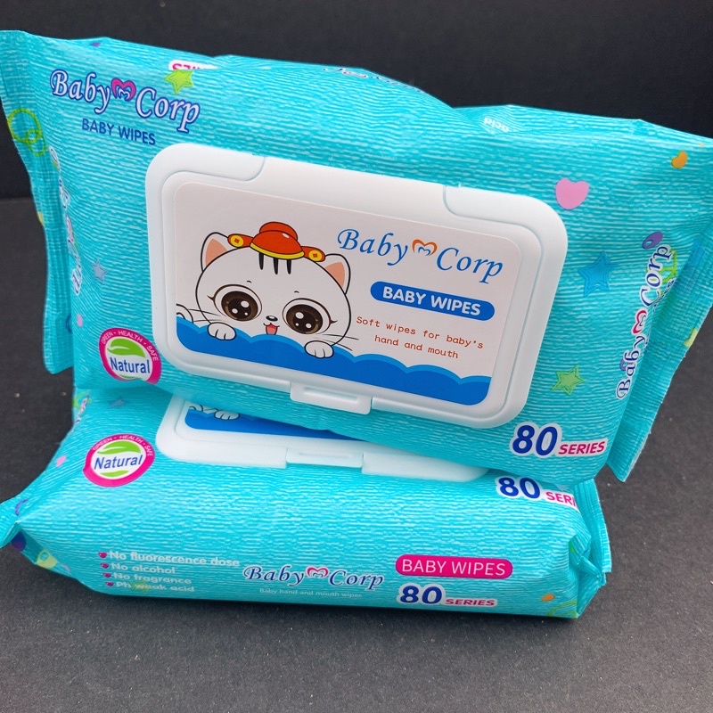 HS BABY WIPES 80pcs per pack / Mini baby wipes10pcs in a pack (Non ...