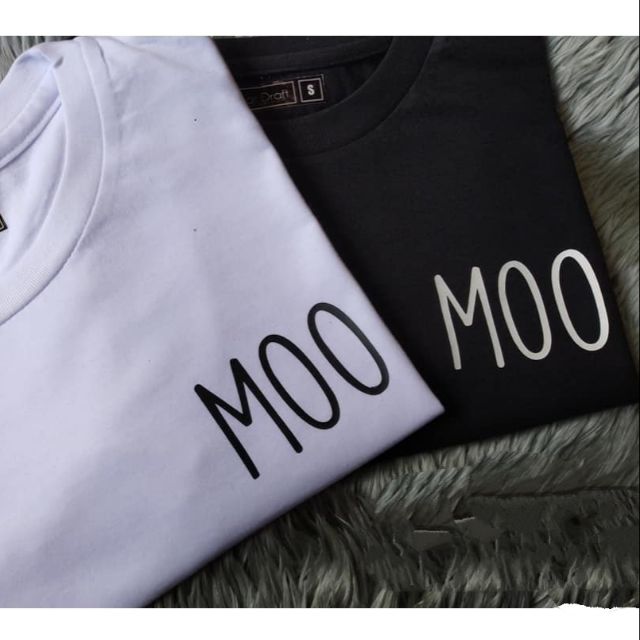 MOO - T-SHIRT CUSTOMIZED COTTON | Shopee Philippines