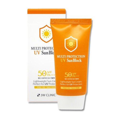 [3W CLINIC] Multi Protection UV Sun Block SPF 50+ PA+++ 70ml | Shopee ...