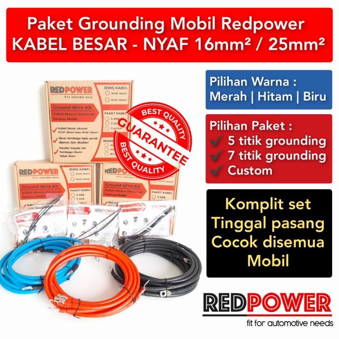 Ground wire kit grounding Redpower ground Cable Car NYAF 16mm 25mm ...