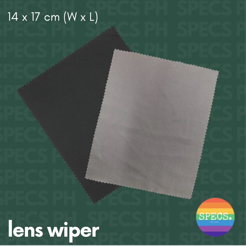 black or gray generic lens cleaning wiper cloth for glasses, sunnies ...