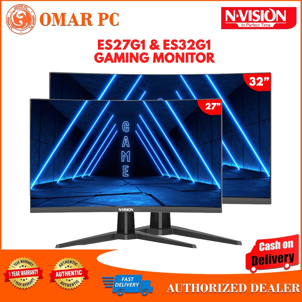 BRANDNEW NVISION ES27G1 pro & ES32G1 165Hz GAMING MONITORS | Shopee ...