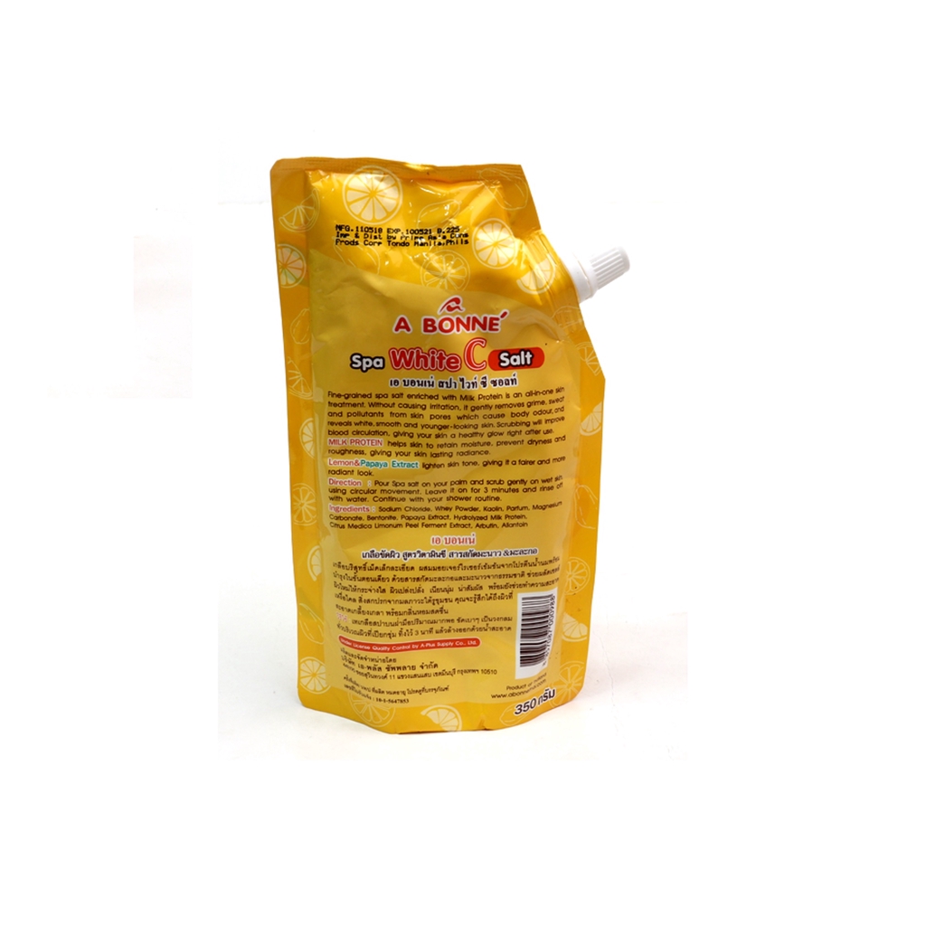 Abonne White Spa C Salt Papaya & Lemon 350g ( A098 ) | Shopee Philippines