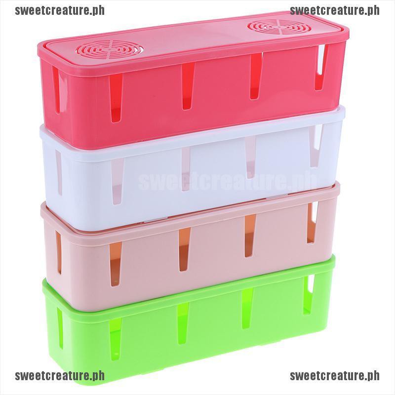 {sweet} Table Cable Power Plug Storage Box Case Cord Wire Socket Safety ...