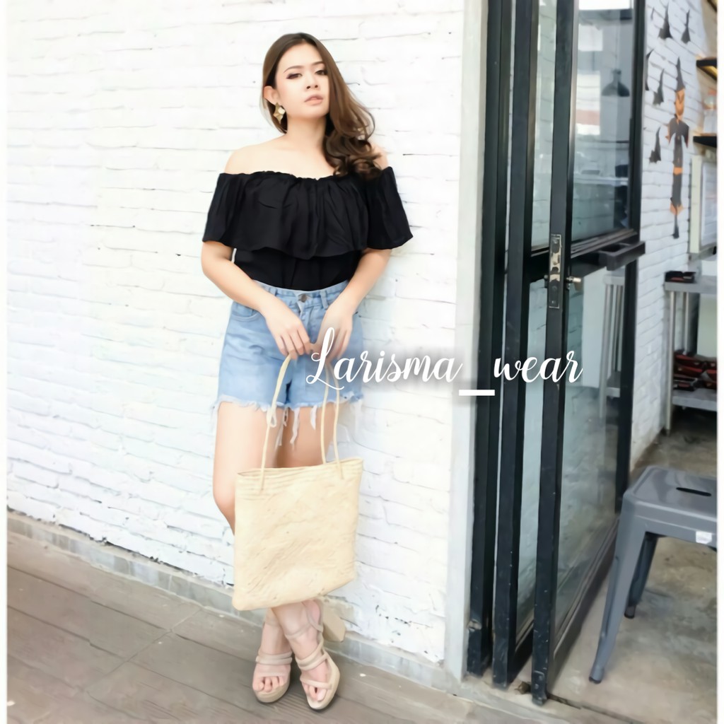 WOMEN'S CLOTHES PLAIN SABRINA TOP / SABRINA BLOUSE (CHOOSE COLOR ...