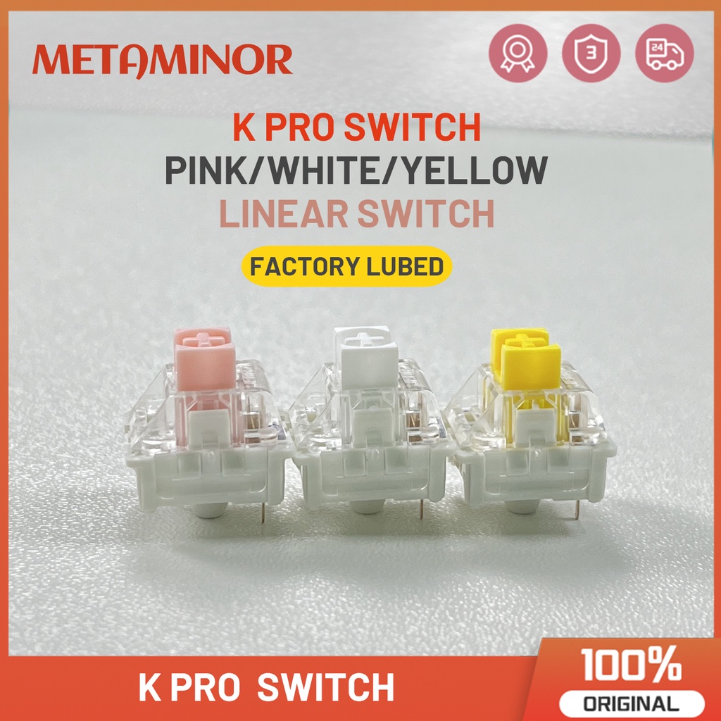 Linear Switch K White Pro Switch Hotswappable 3pin Switch for ...