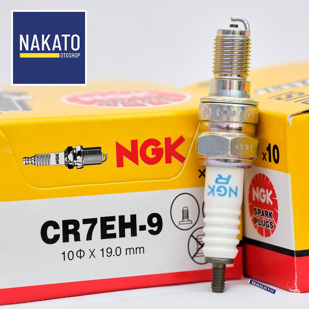NGK UNIT CR7EH-9 1 Piece ORIGINAL Vario Old Carburetor / Techno 110 Motorcycle Spark Plugs CR7EH ...
