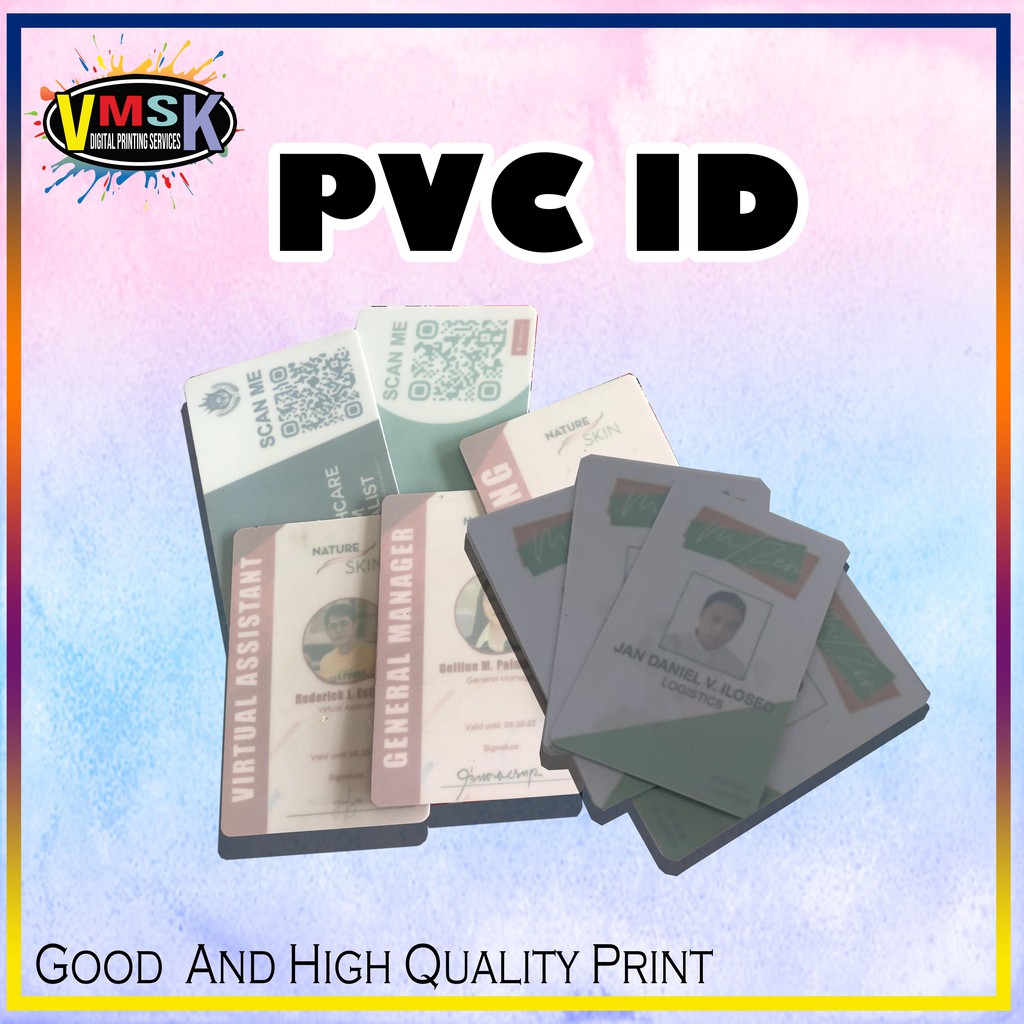 CUSTOMIZED PRINTING DIGITAL PVC ID WITH LANYARD | Shopee Philippines