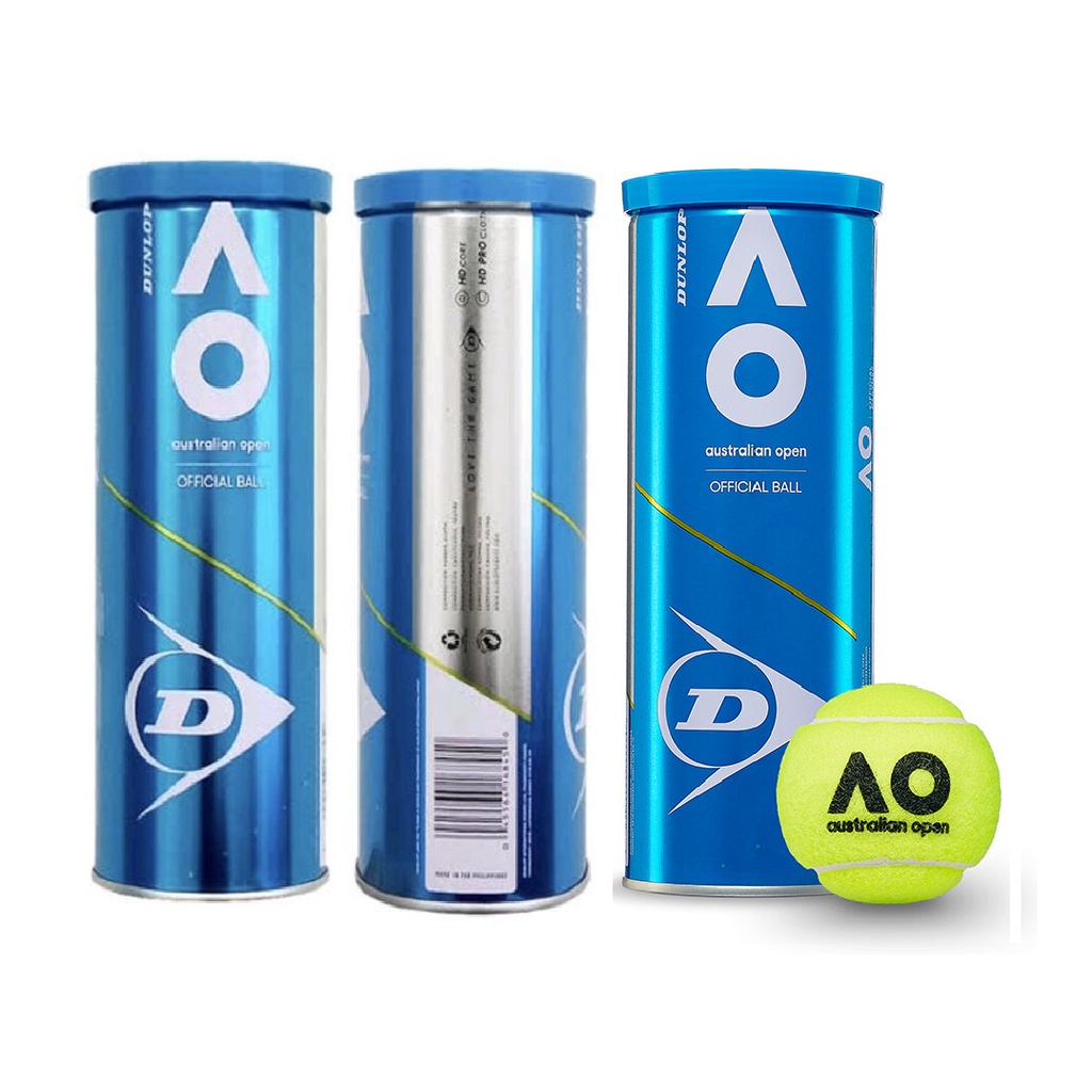 Dunlop Tennis Ball Australian Open (3 Balls Per Tin ) Set of 3 | Shopee ...