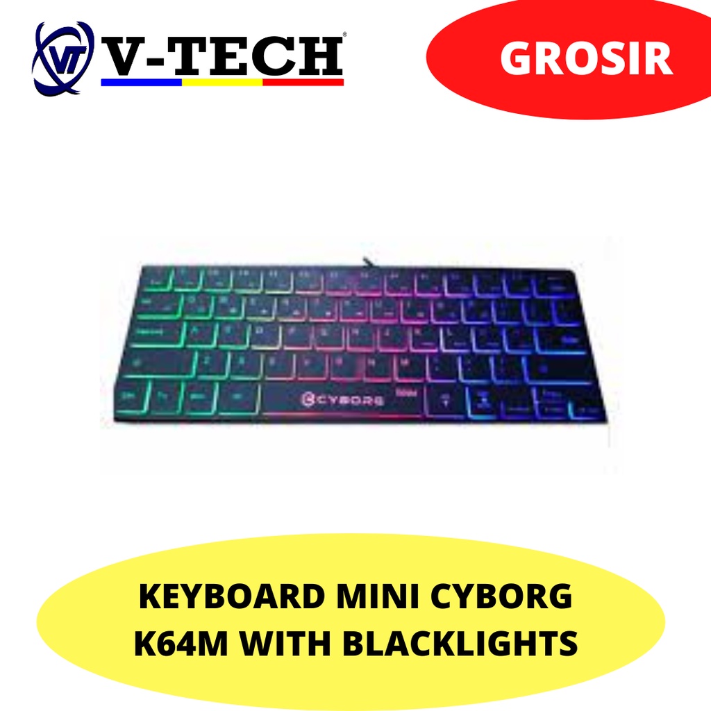Cyborg K64M MINI KEYBOARD WITH BLACKLIGHTS | Shopee Philippines