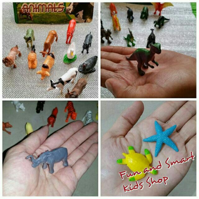 12 pcs / pack Animal MINI Figures BF-1350 | Shopee Philippines