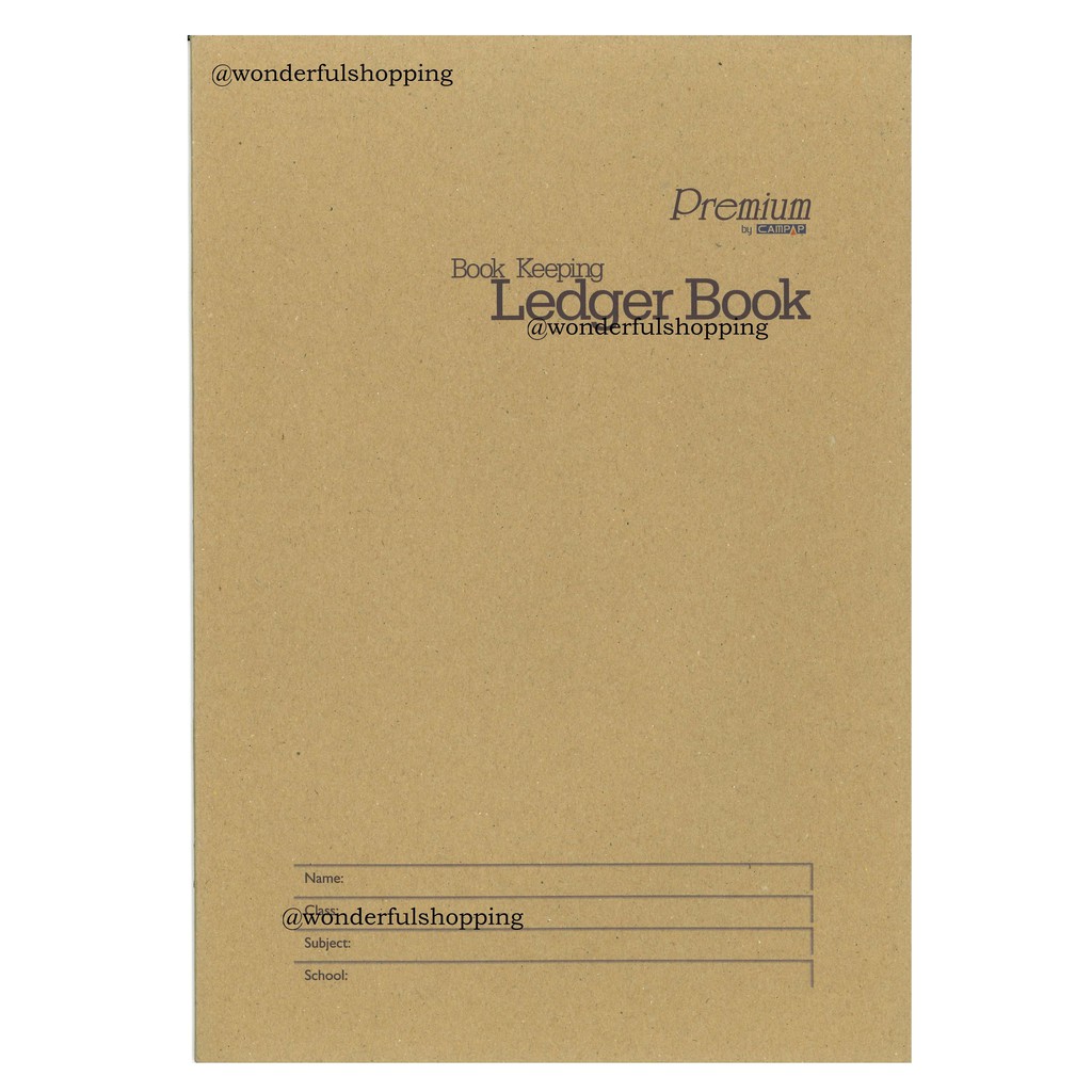Campap Ledger Book A4 Craft Cover 40 pages Book Keeping Buku Ledger ...