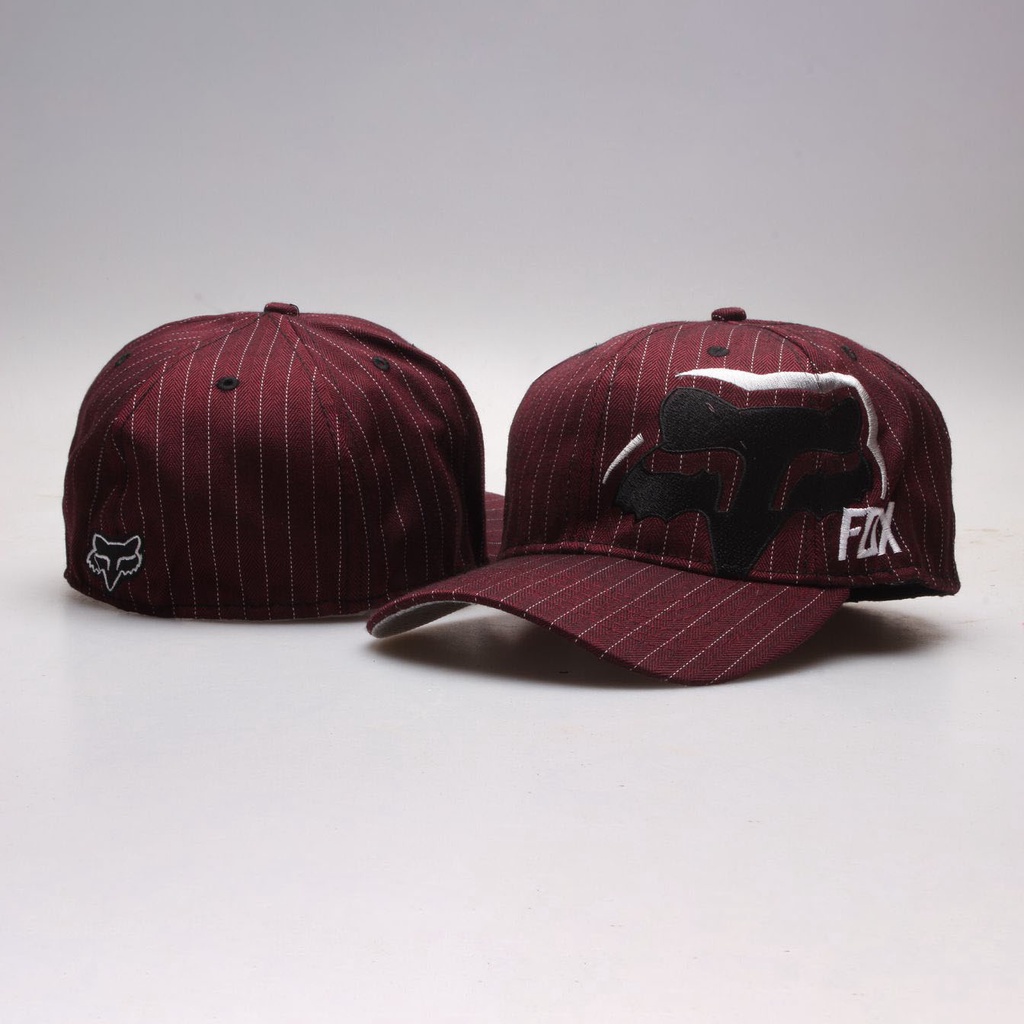 Fox Closed Cap Baseball Cap Classic Vintage Hat Striped Men's Cap ...