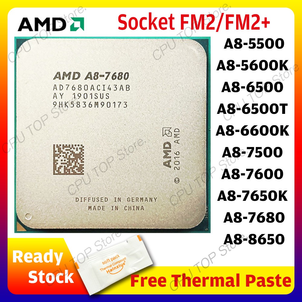 ⚡️AMD A8-Series A8-5500 A8-5600K A8-6500 A8-6500T A8-6600K A8-7500 A8 ...