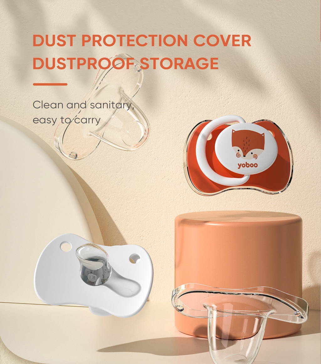 Yoboo Pacifier Medium Size | 2 PCS | Thin root design | Soft and Odor ...