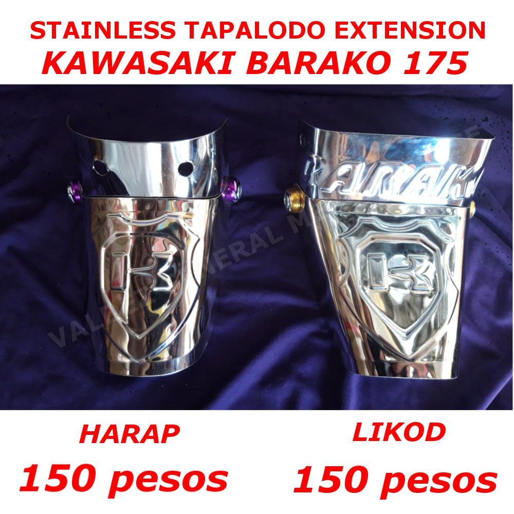 Barako 175 Fender Extension, Tapalodo Extension Set "CAP TYPE" New ...
