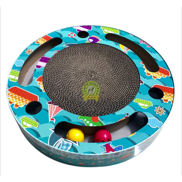 Cat circle scratch board interactive toy | Shopee Philippines