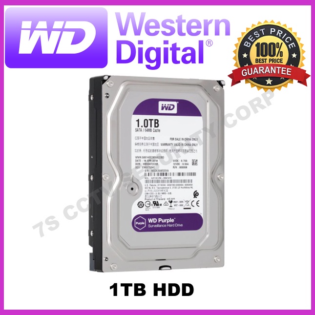 Western Digital WD Purple Surveillance Hard Disk Drive | Shopee Philippines