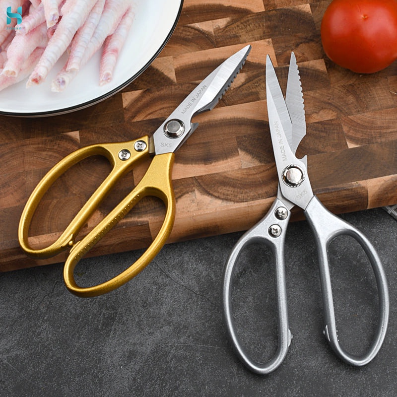 JH SK5 Multifunction Scissors Heavy Duty Chicken Bone Cutting Stainless ...