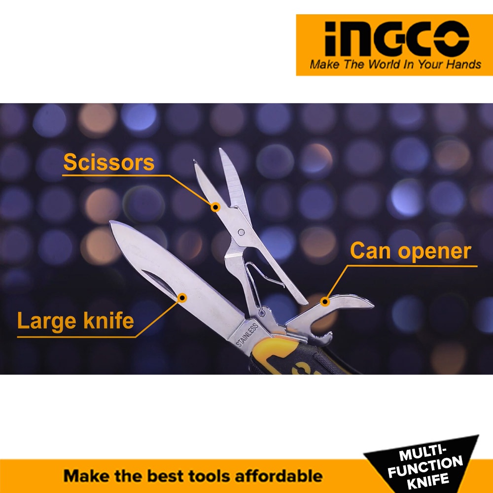 Ingco Multi-Function Knife with 10 Functions Ergonomic Handle HMFK8108 ...