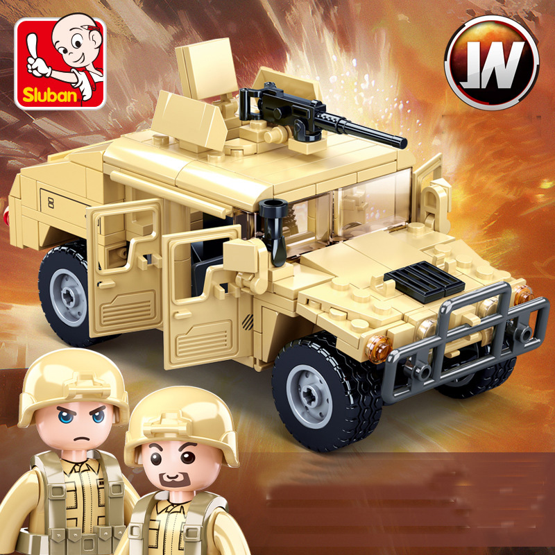 265PCS Sluban 0837 Military Series H1 Assault Vehicle Tank Building ...