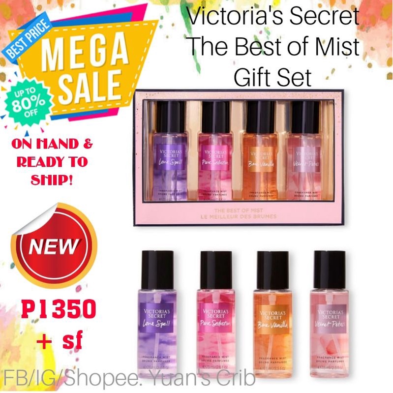 Victoria's Secret The Best of Mist Gift Set | Shopee Philippines