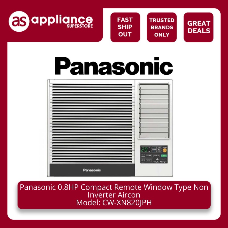 Panasonic 0.8HP Compact Remote Window Type Non Inverter Aircon CW ...