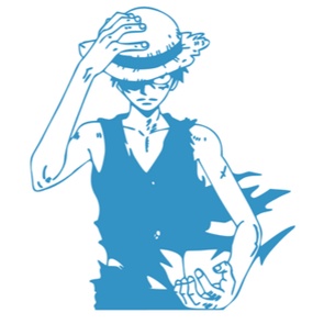 monkey d luffy vinyl cutout sticker design | Shopee Philippines