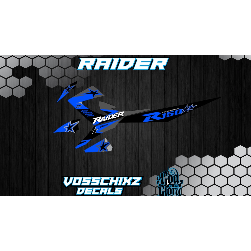 Decals, Sticker, Motorcycle Decals for SUZUKI RAIDER, 088 | Shopee ...