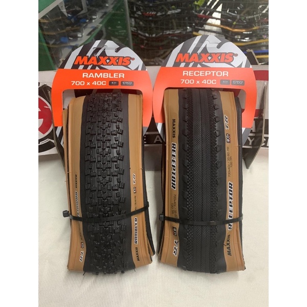 (pc)Tire Maxxis 700c 700x40c Gravel Receptor Rambler kevlar TR tanwall ...