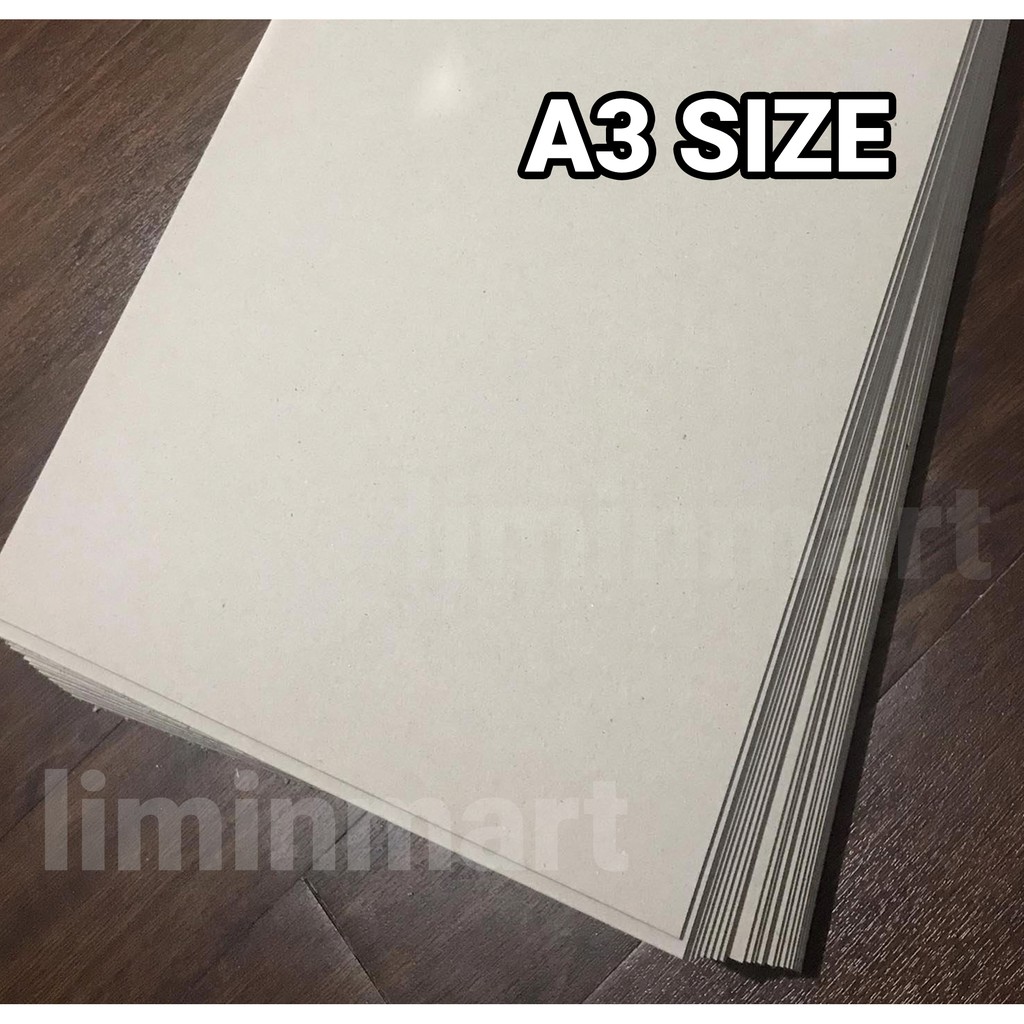 Chipboard A3 SIZE / Pasteboard / Eska Board 1195gsm | Shopee Philippines