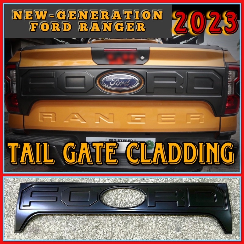 FORD RANGER 2023 TAIL GATE CLADDING (NEW GENERATION FORD RANGER ...